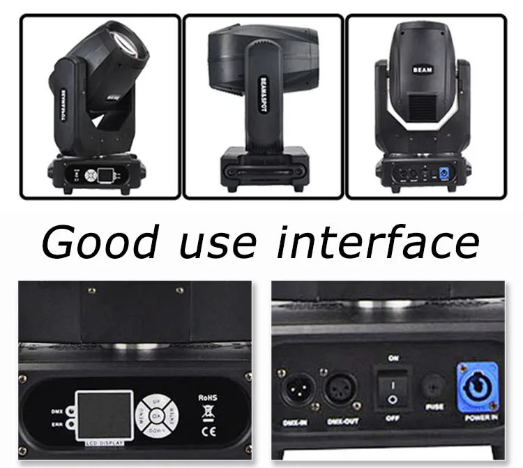 Grace Beam 295w Rainbow 14r Sharpy Moving Head Stage Lights Wedding ...