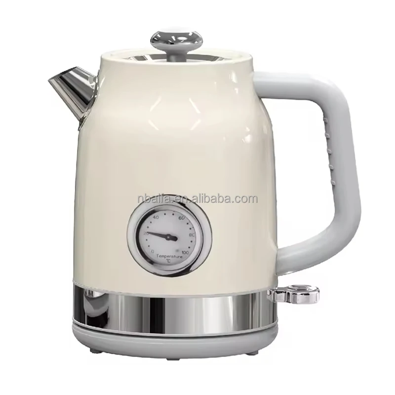 Aifa Electric Kettle Teapot 1.7 Liter Fast Heater Boiler Stainless Steel Retro Kettle Auto Shut ...