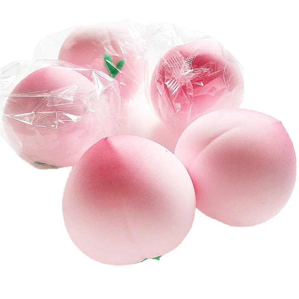 Cheap Peaches Shaped Pressure Ball Mini Kawaii Mochi Squishy Squeeze ...