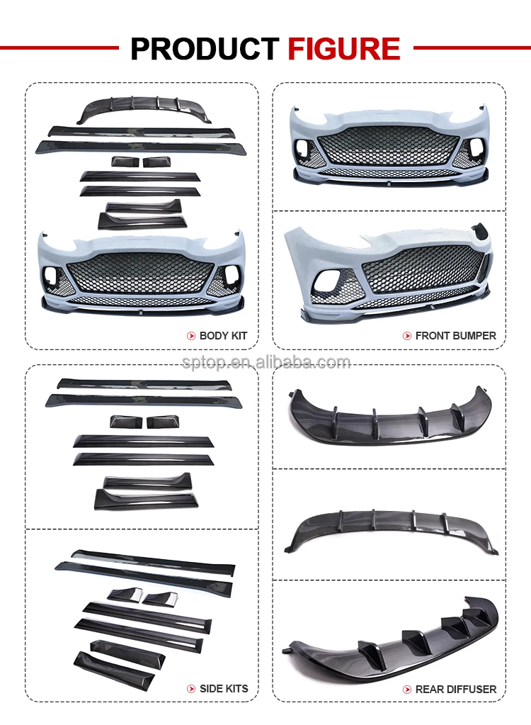 Carbon Fiber Body Kits for Aston Martin DBX Body Kit Front Lip Bumper ...