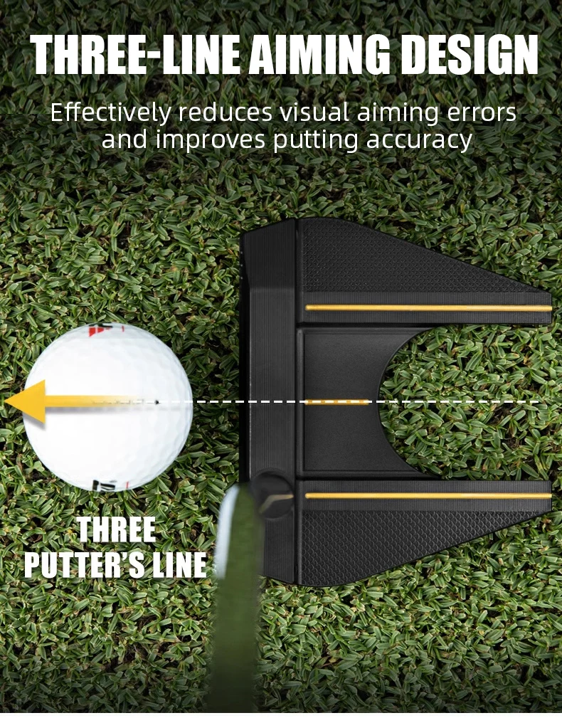 MO EYES TUG058 custom black men golf clubs putters S20C soft iron ...