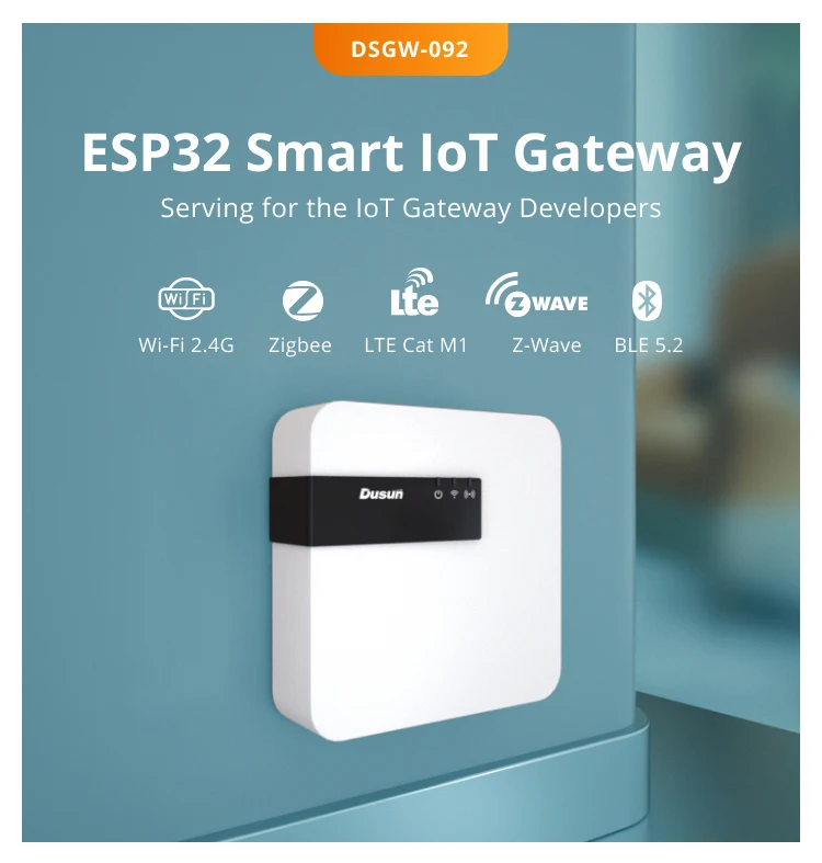 Dusun Esp32 Smart Hub Zigbee 3.0 Z-wave Wi-fi Lte And Ethernet Ble Wifi Iot Gateway - Buy Wifi ...