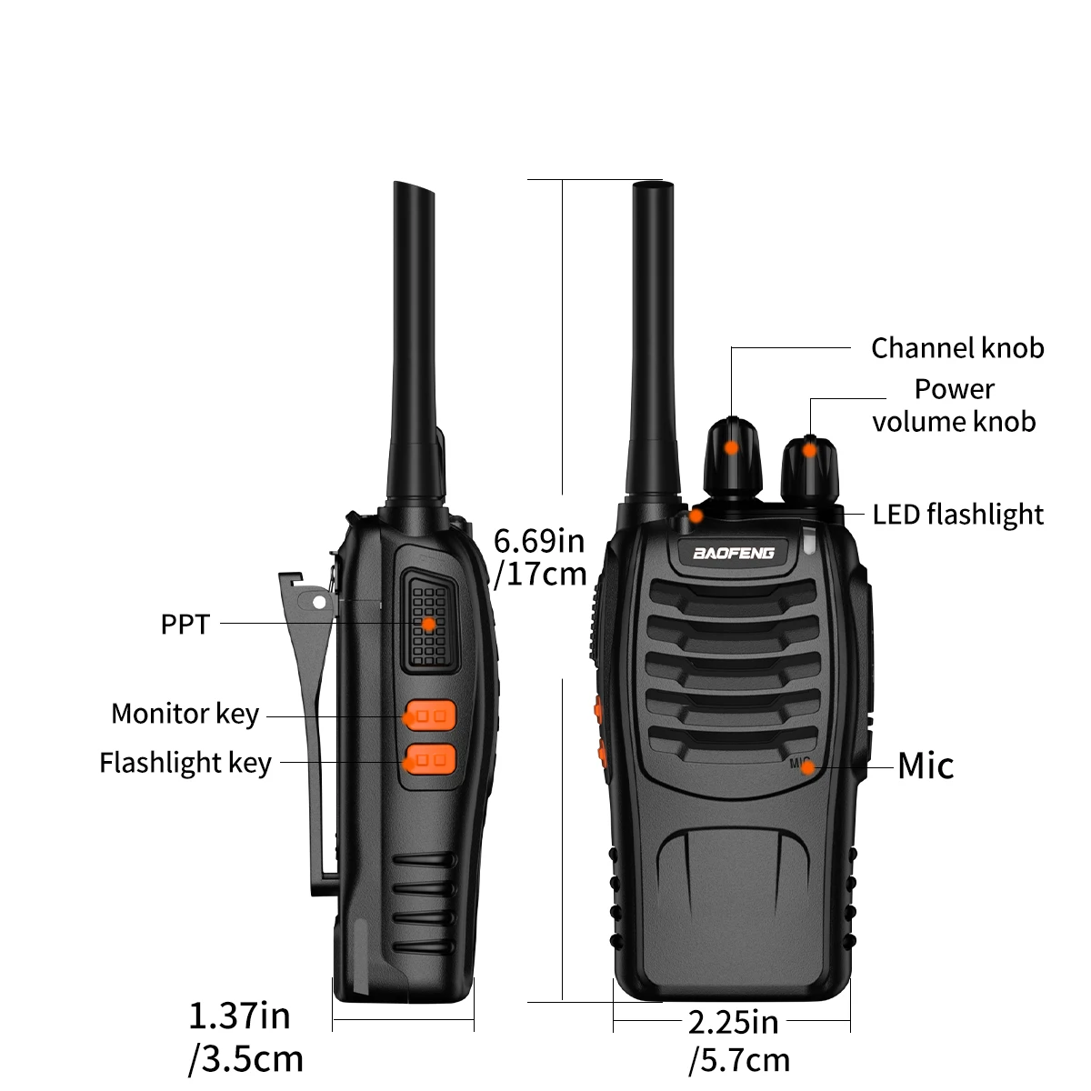 Most Popular Two-Way Walkie Talkies and Baofeng with 10km Range for ...