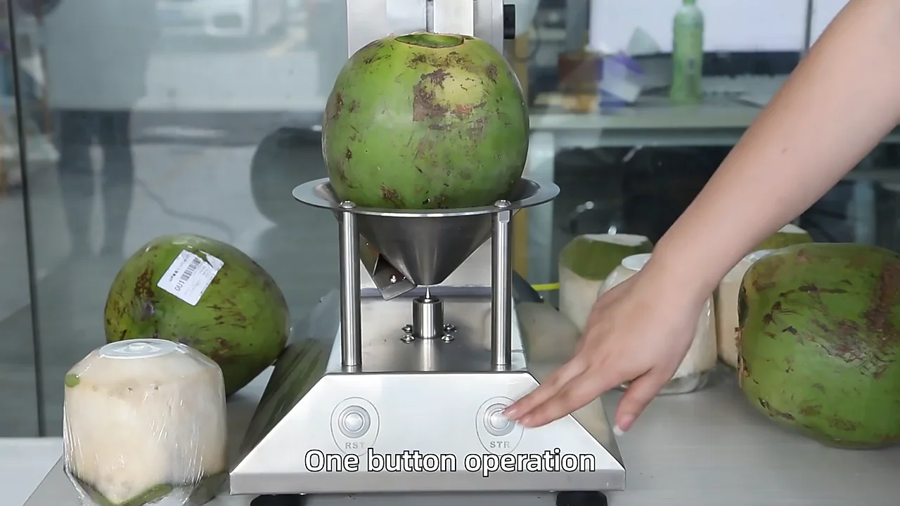 Stainless Steel Automatic Coconut Peeling Machine Fresh Green Coconut ...