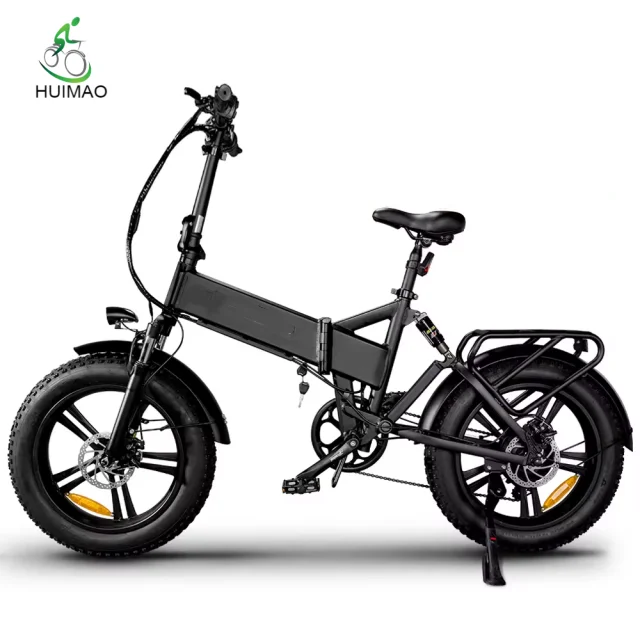 China Warehouse 48V 500W 15AH Foldable Bicycle E-Bike Ebike 20 Inch Fat ...