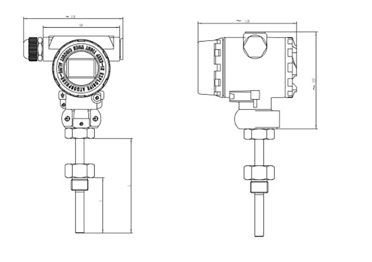 Explosion Proof Digital Pt100 Temperature Sensor For Water Pipes - Buy ...