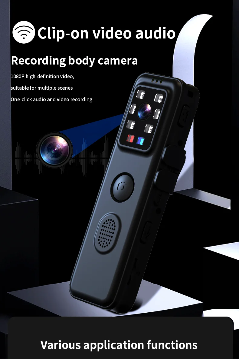 1080p Wearable Recorder Portable Wifi Security Video And Recording Body ...
