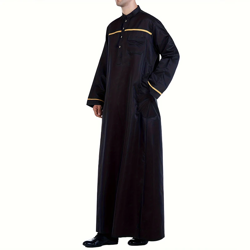 New Design Men Thobe Muslim Dress Muslim Robe Abaya Islamic Men Thobe ...
