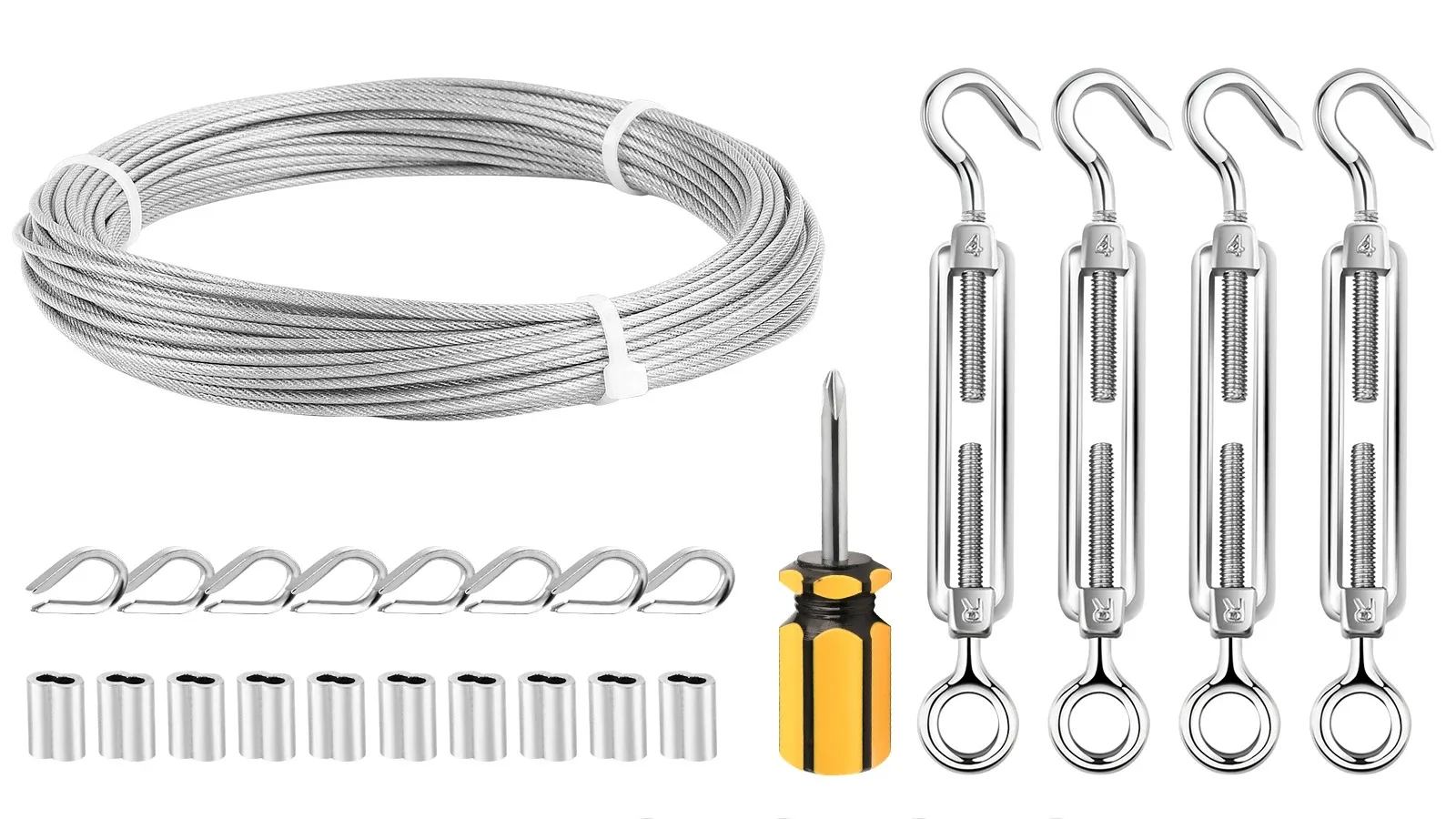 Pvc Coated Stainless Steel Stair Railing Wire Rope Fence 6x26 Aisi 316l ...