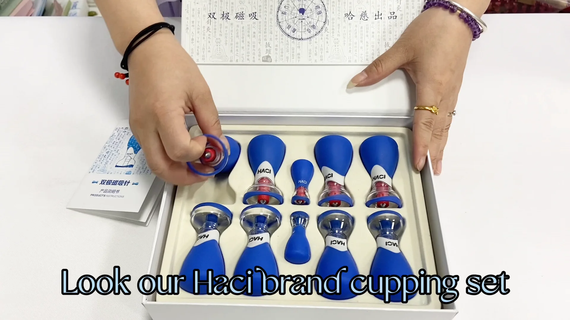 Haci 10 Cups Chinese Cupping Therapy Upgrade Magnetic Acupressure ...
