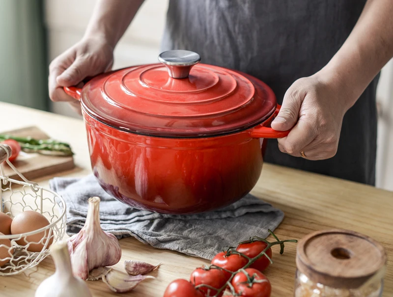 Multi-colorful Enamel Cast Iron Casserole Dish - Kingway