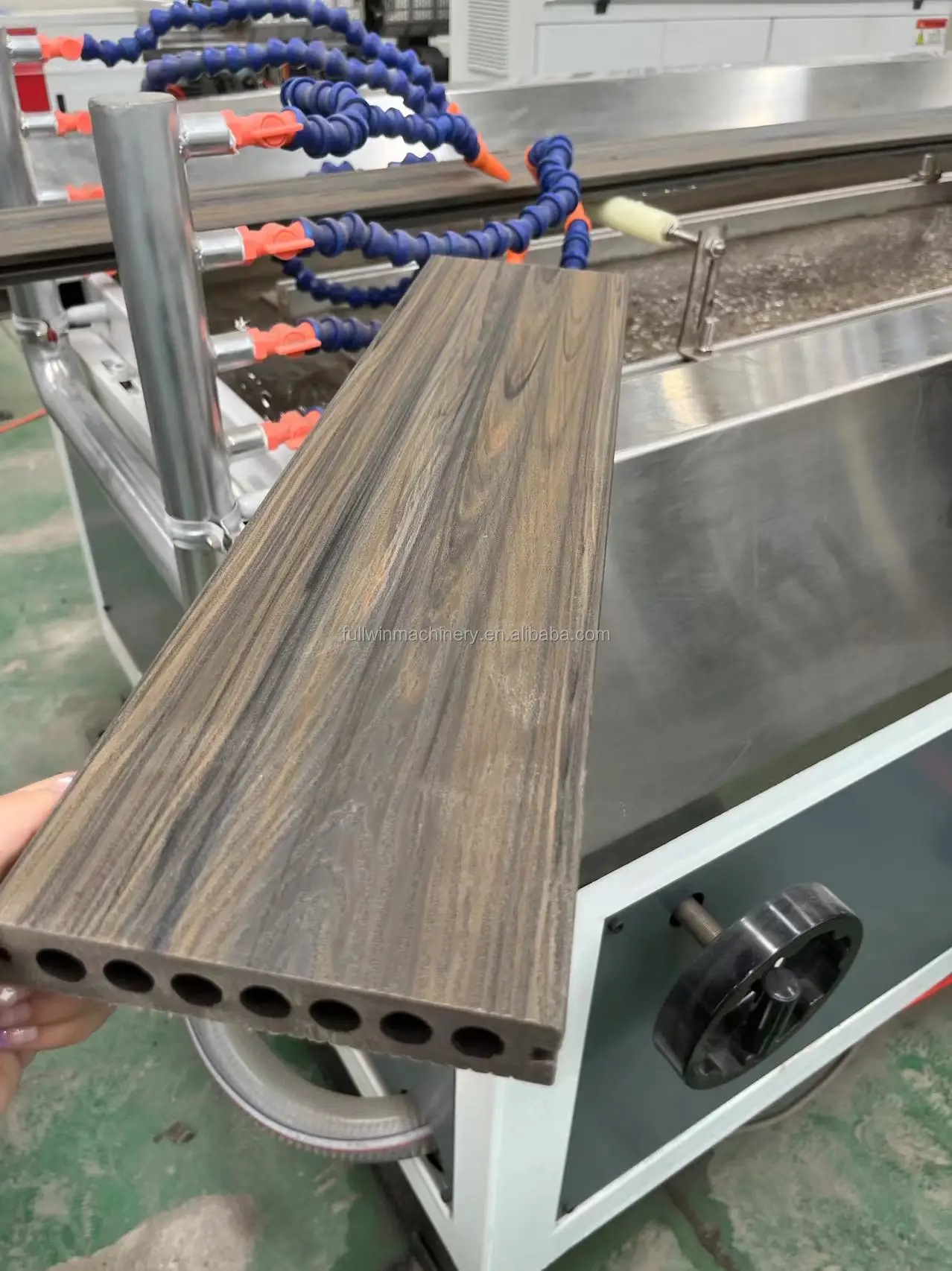 Pvc Wpc Cladding Fluted Wall Panel Extrusion Line/outdoor Wpc Decking Profile Production Line ...