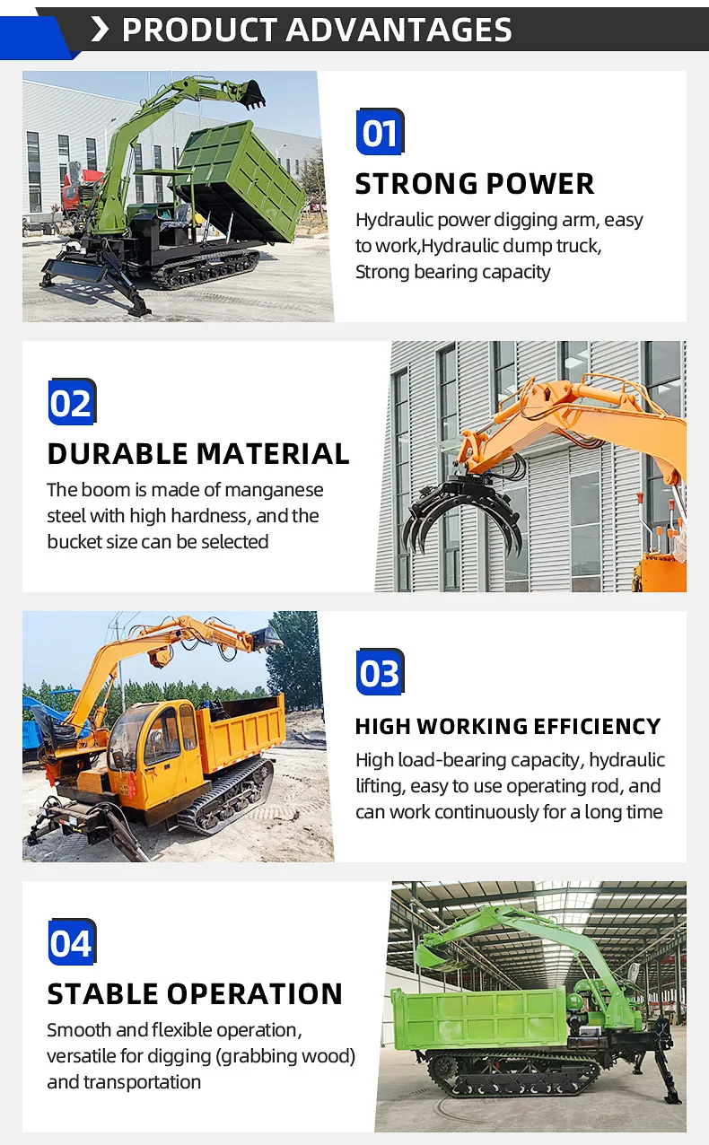 Weichai Mini Diesel Engine Crawler Transporter Excavators-Type Mini ...