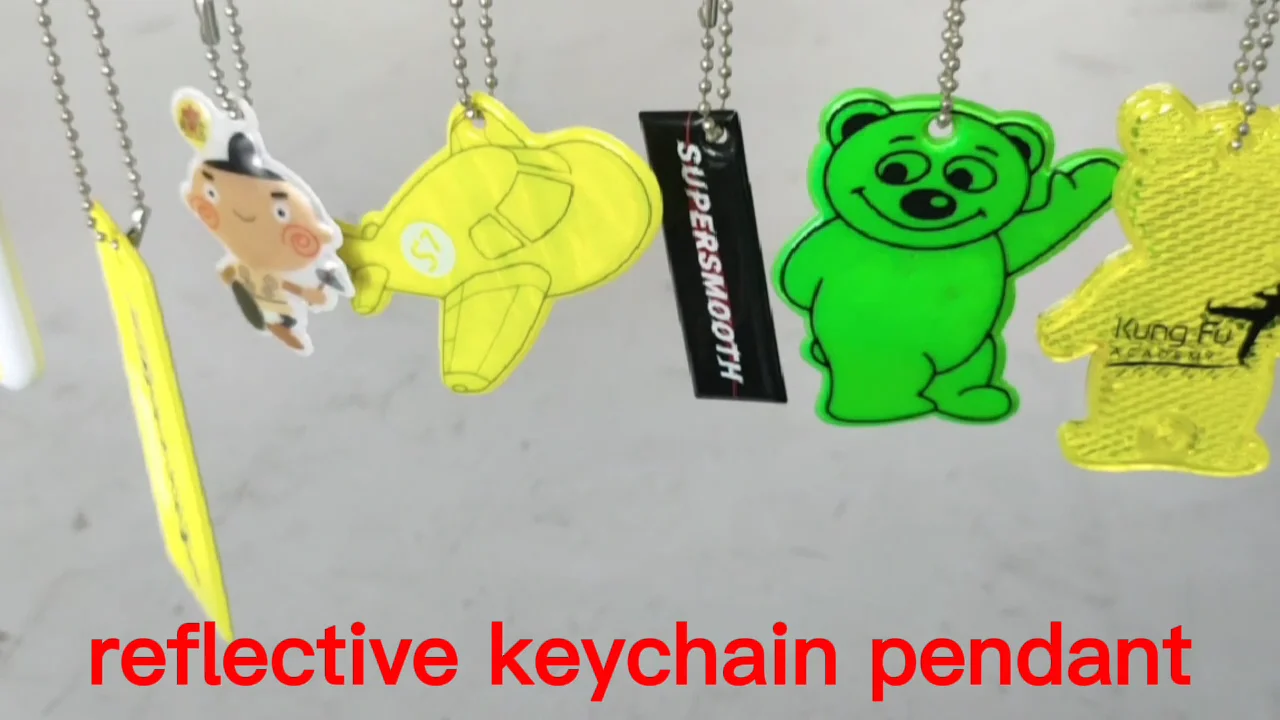 Hi Vis Reflex Hangers Keychain Glow In The Dark Owl Safety Reflectors ...