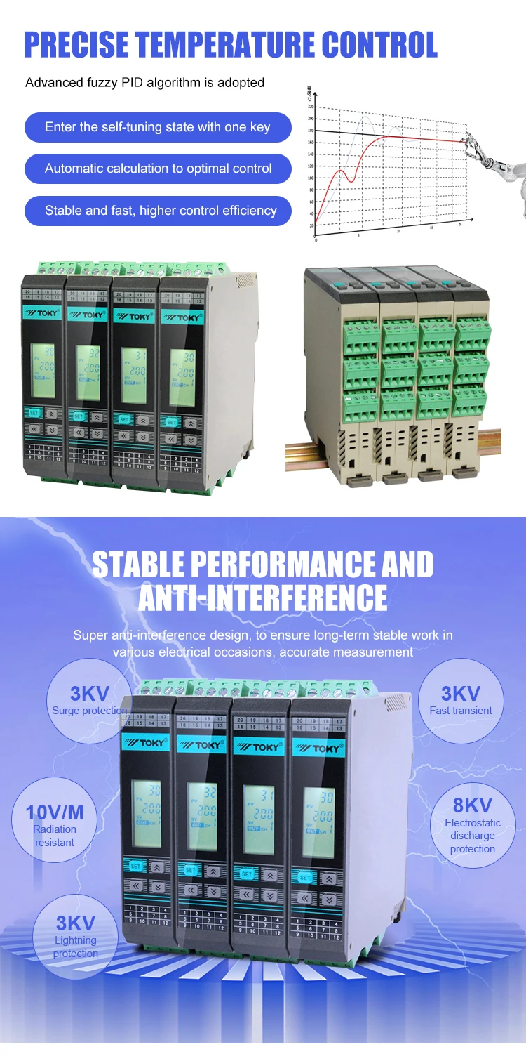 Toky Ma/v Input Ssr Relay Output Pid Auto-tuning Digital Display Industrial Temperature ...