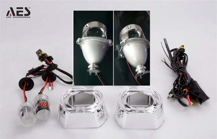 AES Hid Bixenon Projector 3.0" Xenon Kit H1 Bulbs for BMW E36