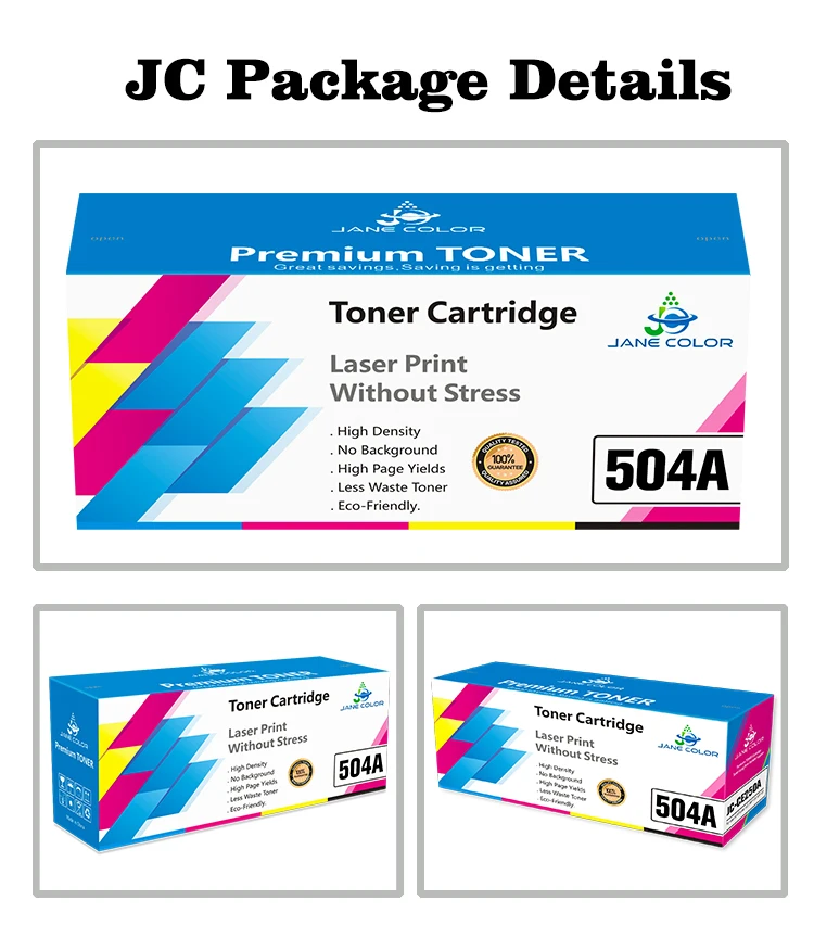 Jane Color for 504X-Ce250A/251A/252A/253A -CRG-123/323/723 Use for CP3525//CM3530/LBP7750 ...