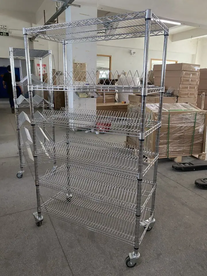 SMT Reel Trolley ESD Cart Shelf for Electronics Industry