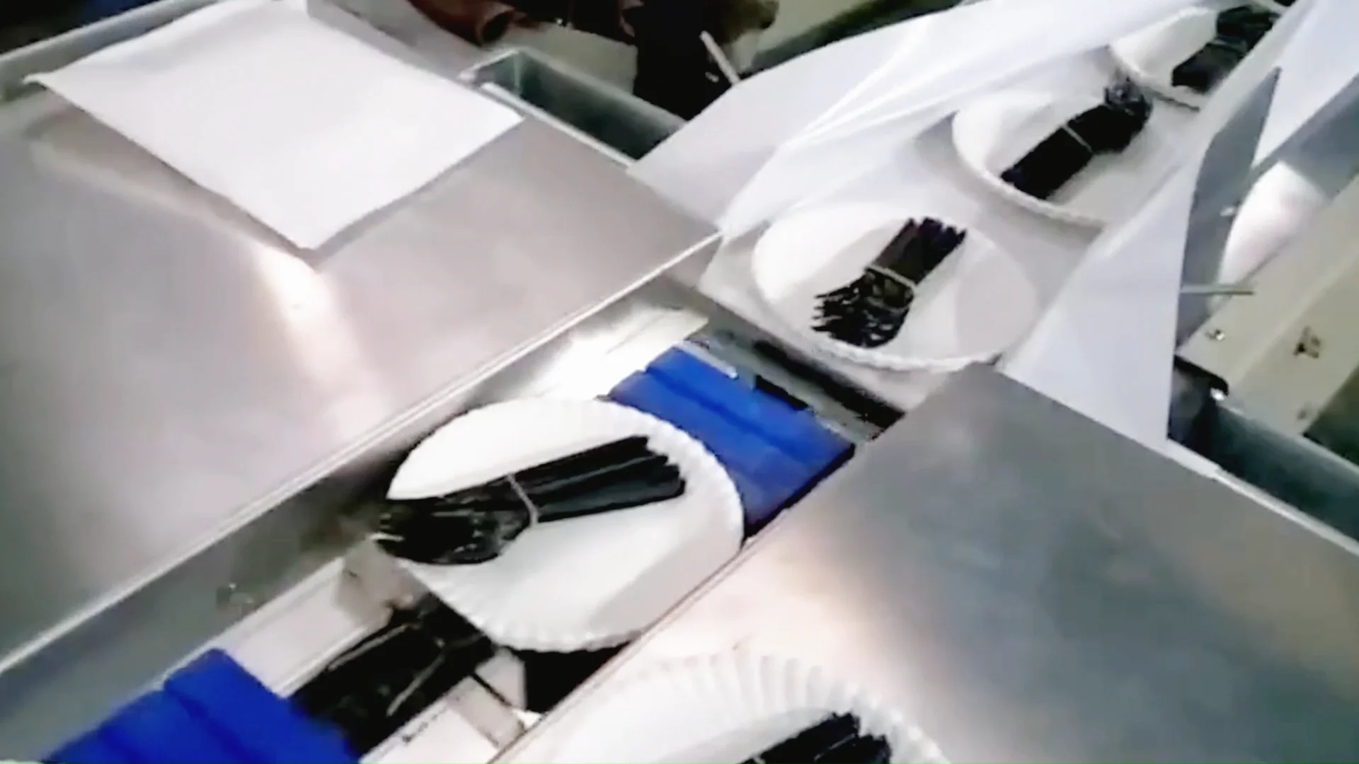 Automatic Disposable Plastic Foam Plate Wrapping Packaging Horizontal ...