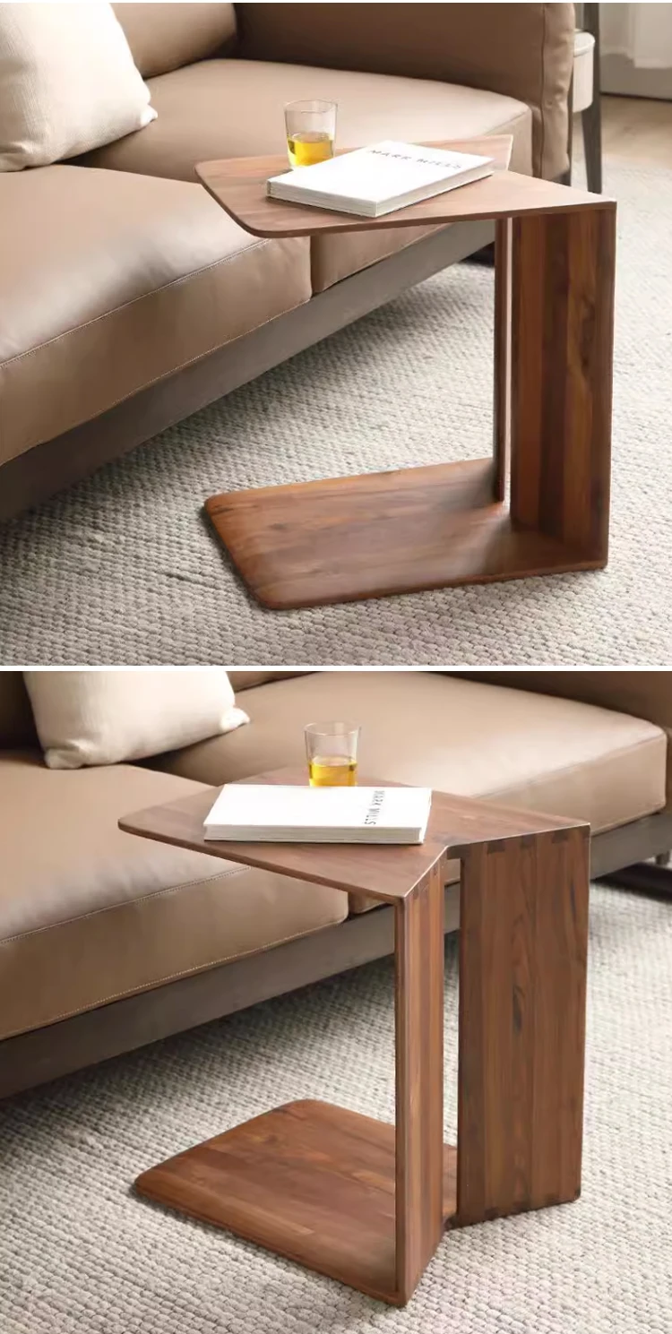 Minimalism Ash Wood Solid Wood Side Table for Living Room