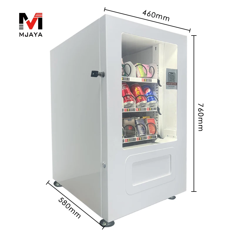 Small Beverage and Snack Desktop Vending Machine with Large Capacity Qr ...