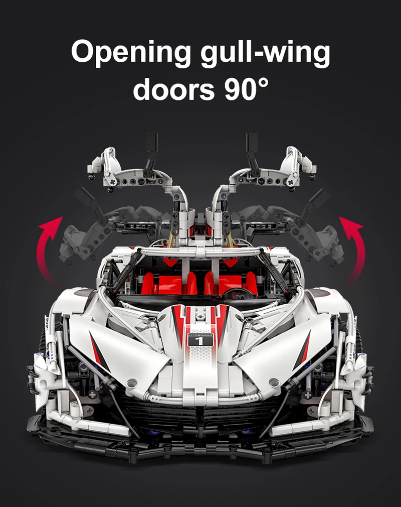 Cada C61053 V12 Brick Hypercar Blocks Supercar Building Super Rc Remote ...