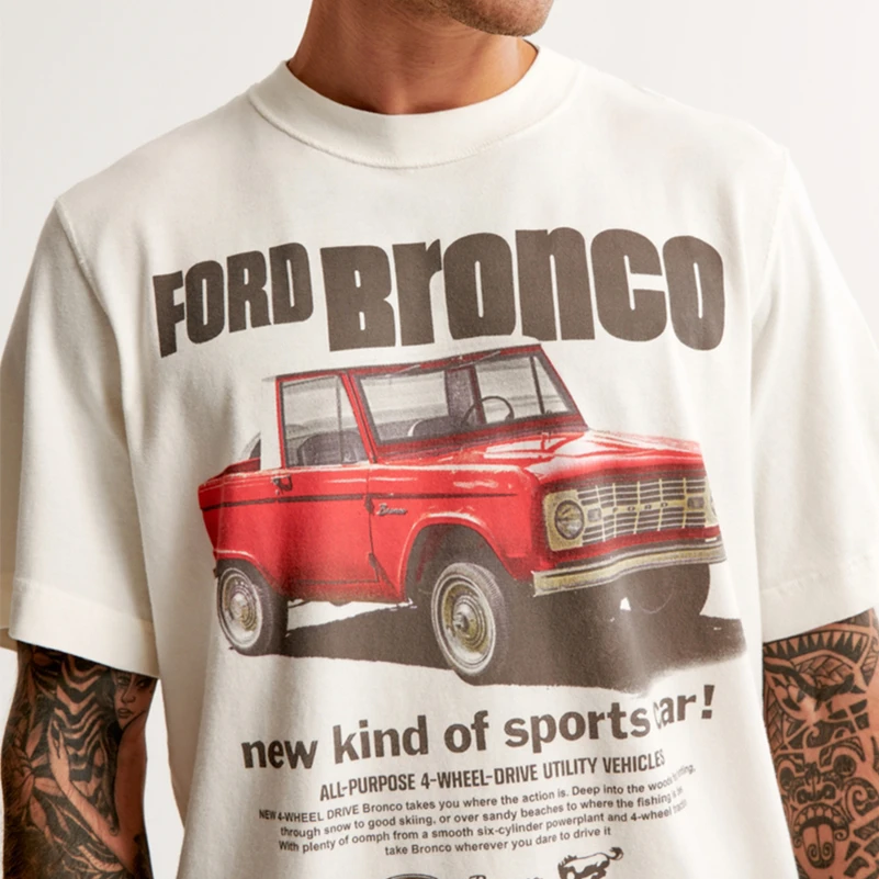 Men 100% Cotton DTG Short Sleeve T Shirts Oversized Unisex Double Layer ...