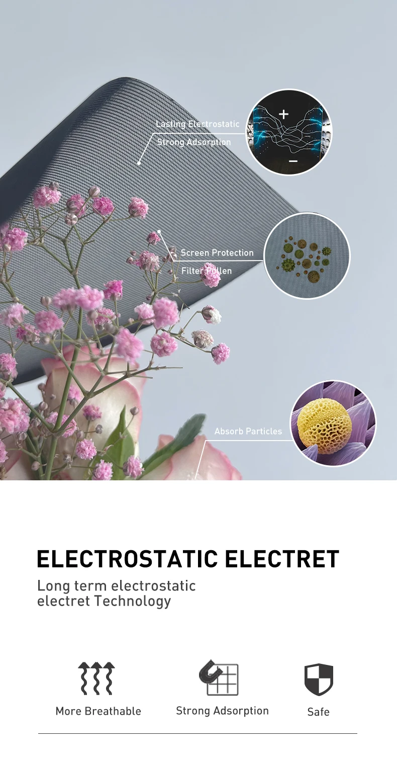 Electrostatic Adsorb Anti Pollen Mesh - 50m Pollen Netting