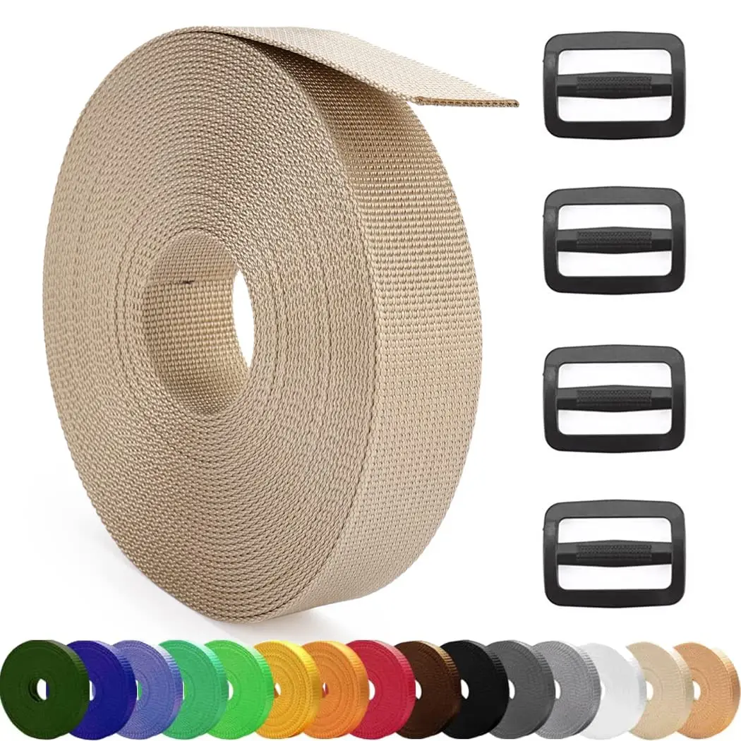 HONGYI Polypropylene Webbing Heavyweight Flat PP Fabric Nylon Strapping ...