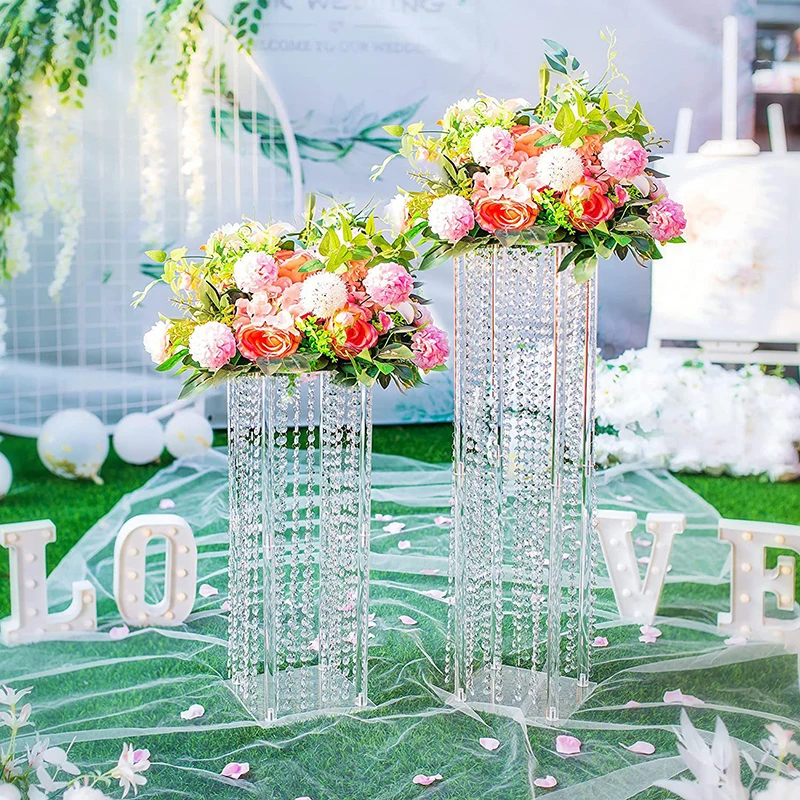 Acrylic Crystal Table Centerpiece Wedding Decoration Crystal Flower ...