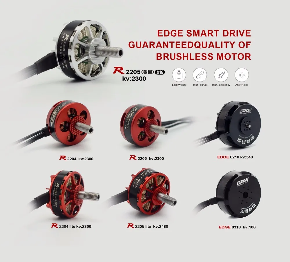 Hot High Speed Brushless Outrunner Motor Edge 22mm R2204 2300kv for ...