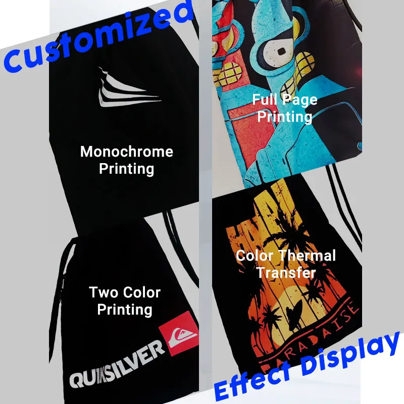 Custom Logo Drawstring Bag - Waterproof & Nylon Sublimation