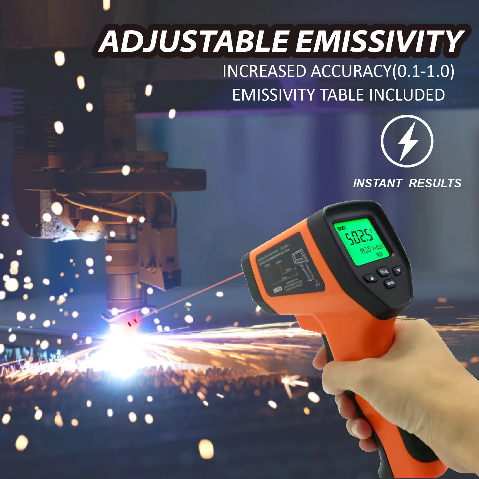 High-temperature Digital Infrared Kitchen Thermometer