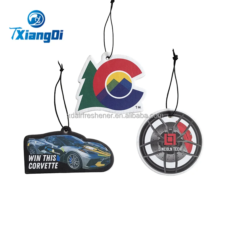 Eco-friendly Hanging Air Freshener Car With Custom Printing Little ...
