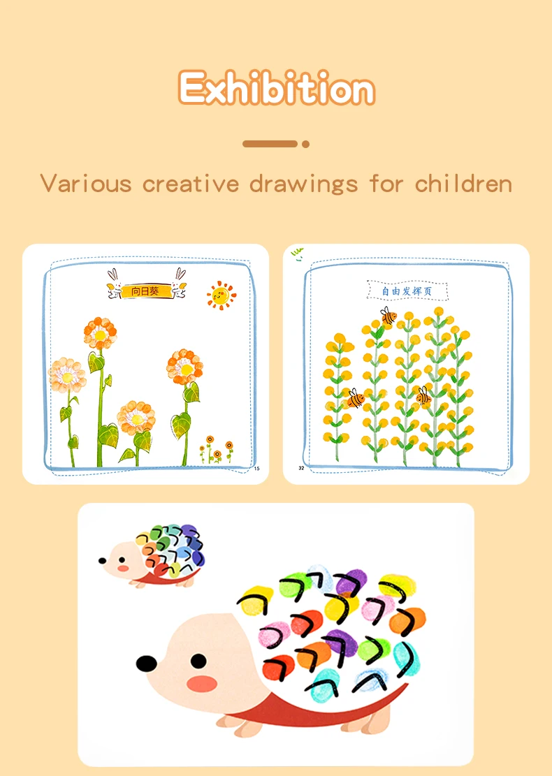 DIY Fun Finger Painting Drawing Toys for Kids Creativity