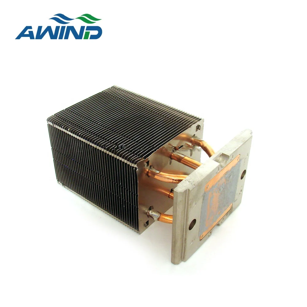 Customized Soldering Copper Pipe Heatsink Heatpipe Cooler Fin Aluminum ...