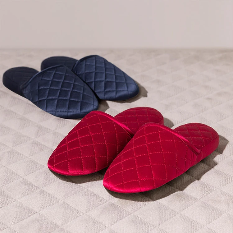 Custom 100% Mulberry Silk Slippers Sleeping Home And Travel Slipper Spa ...
