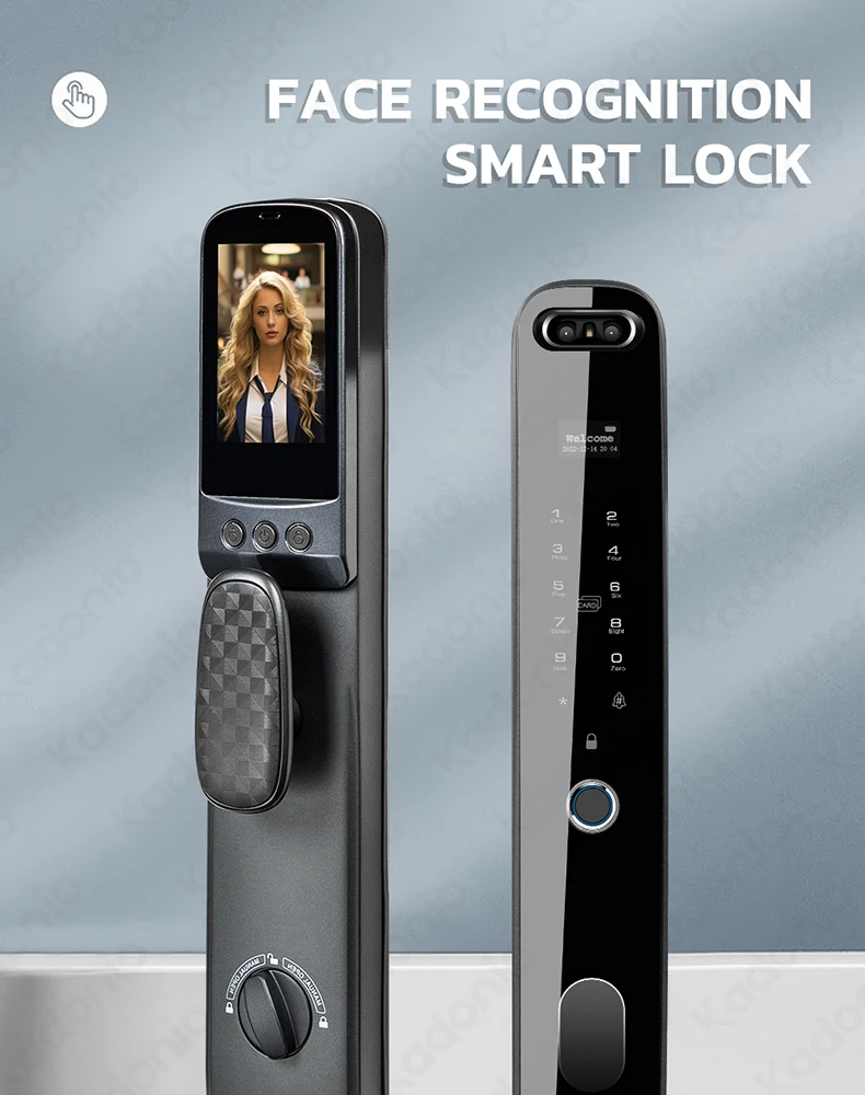 Kadonio Smart Door Lock With Electronic Keypad Nfc 3d Face Recognition ...