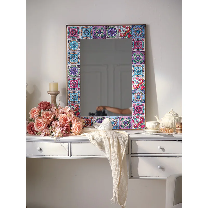 Alibaba.com: Handmade Ceramic Wall Mirror Tile, Square Frame, Retro ...