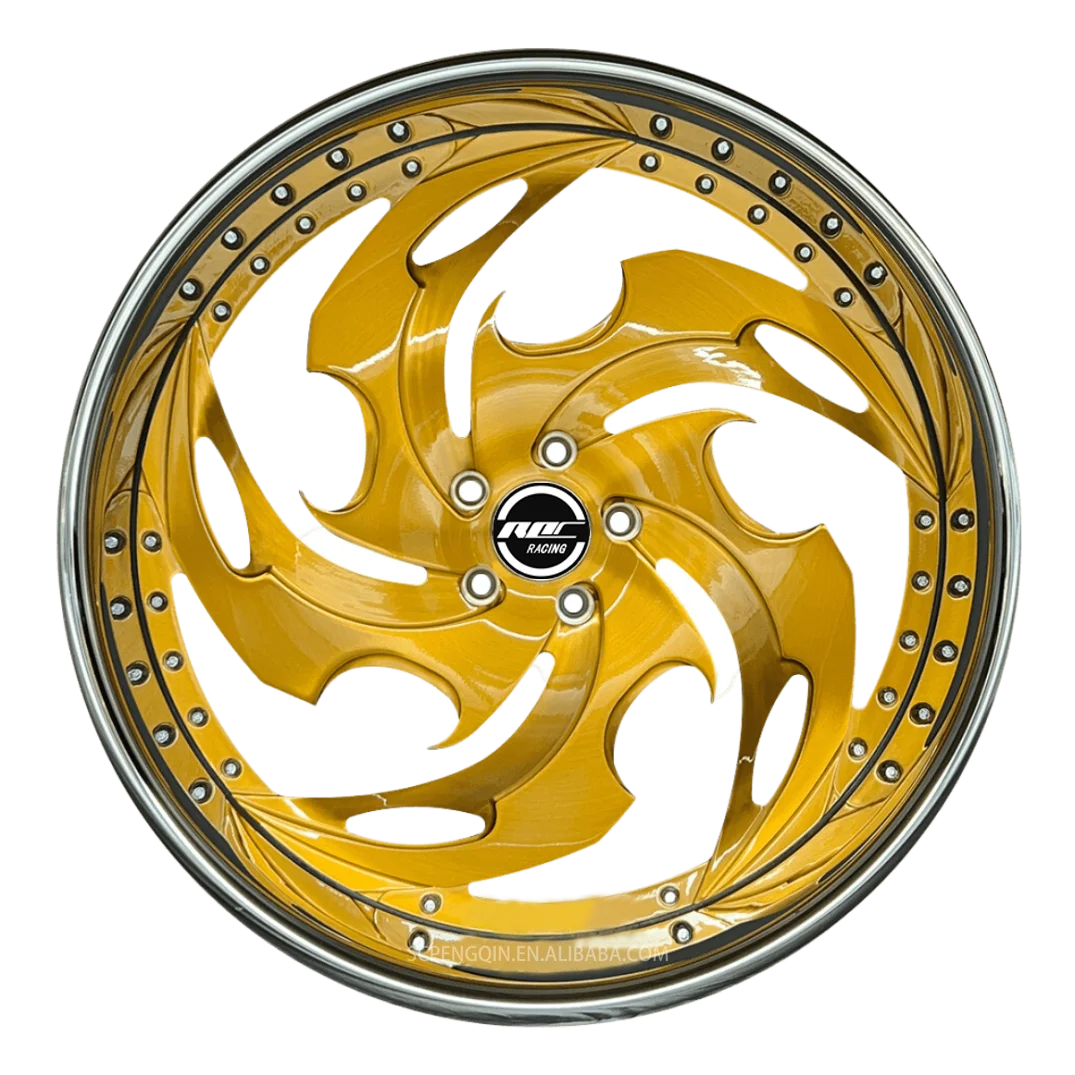 Custom Vintage Staggered Wheels - Forged Rims by Roc Racing