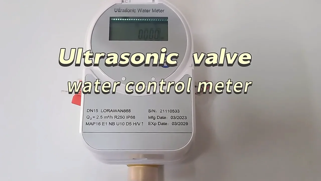 Lorawan Communication Wireless Smart Ultrasonic Valve Control Water ...