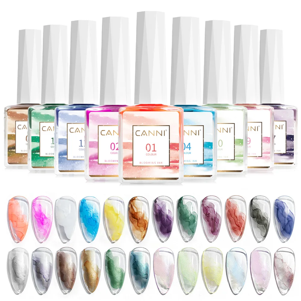 CANNI 24 Colors Blooming Ink Nail Salon High Quality Polish