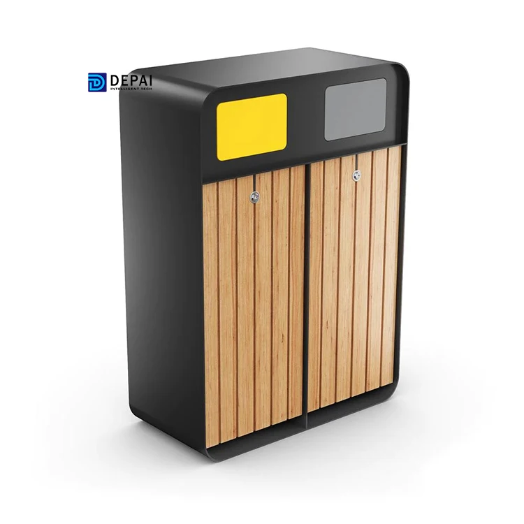 Modern Design 3 Compartments Big Capacity Shopping Mall Recycling ...