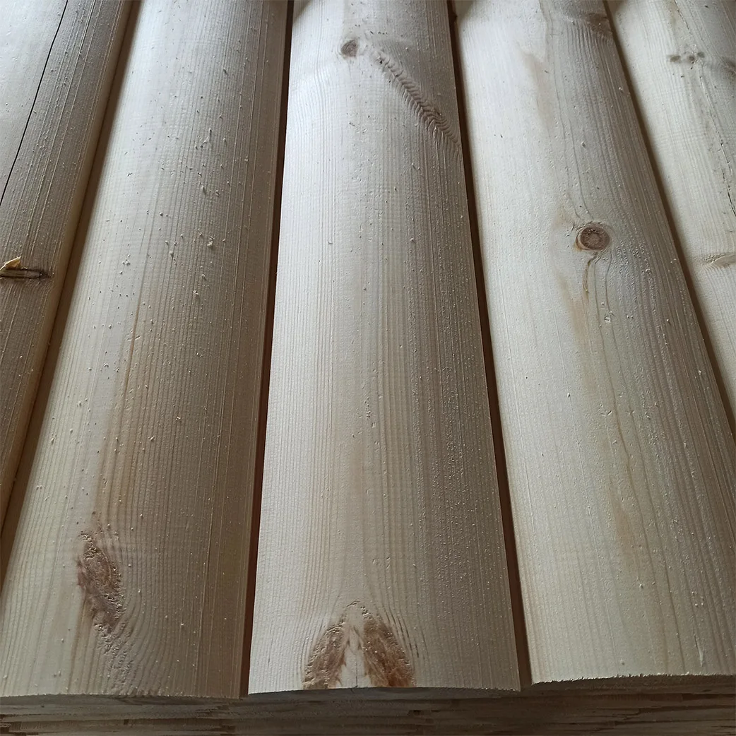 Solid Wood Decorative Wall Panel Log House Wall Panel Spruce Log Cabin ...