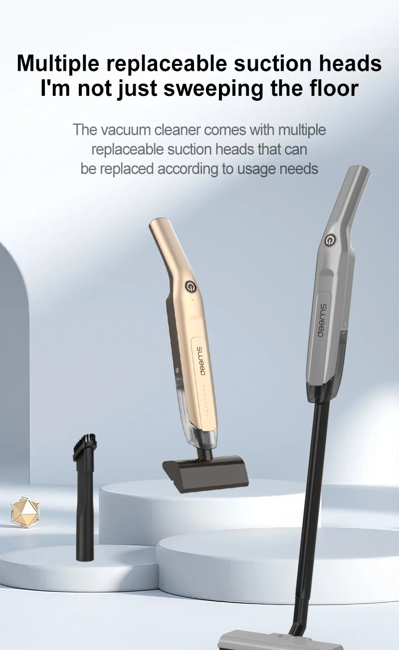 4000Pa Portable Dry Dust Sweeper Small Desktop Vacuum Cleaner Cordless ...