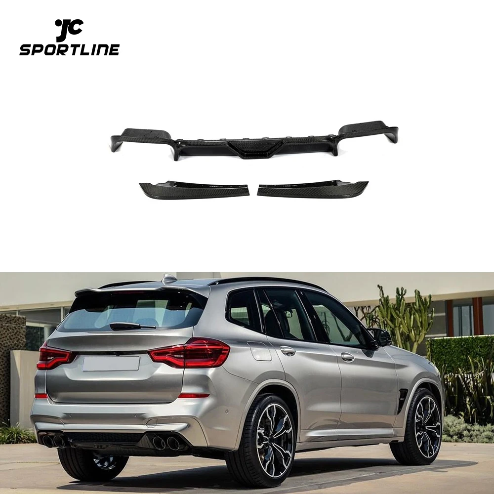 JC Sportline Carbon Fiber X3M Car Bumper Rear Diffuser for BMW F97 X3M ...