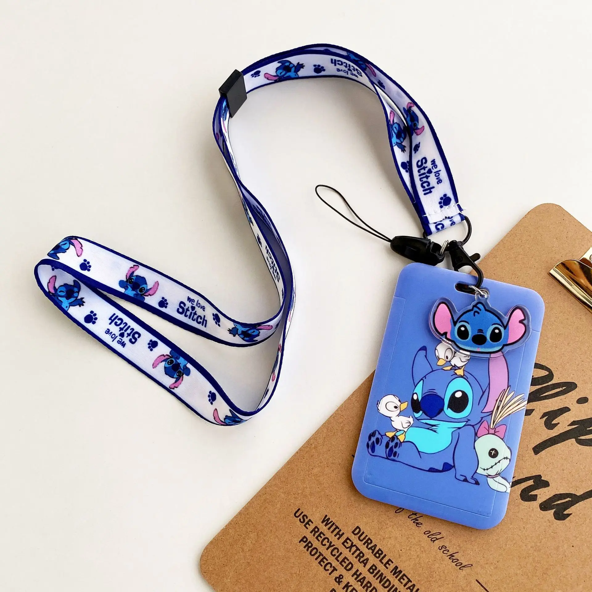 Stitch Id Card Working Card Badge Holder Student Id Card Holder With ...
