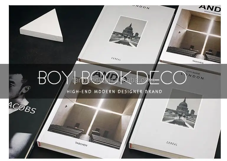 Designer Brand Logo Coffee Table Dummy Books Luxury Home Decoration