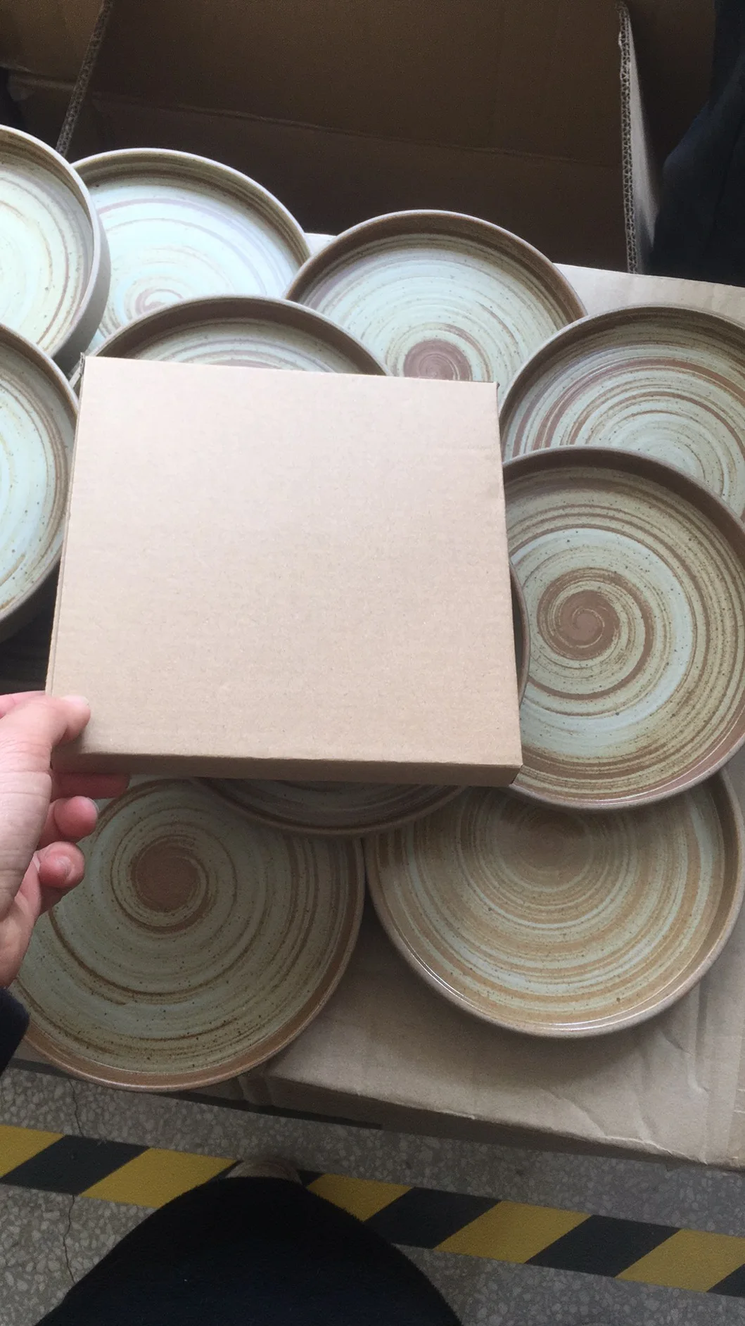 Irregular Ceramic Dinner Plate Pebble Shaped Pasta Dessert Salad Steak ...