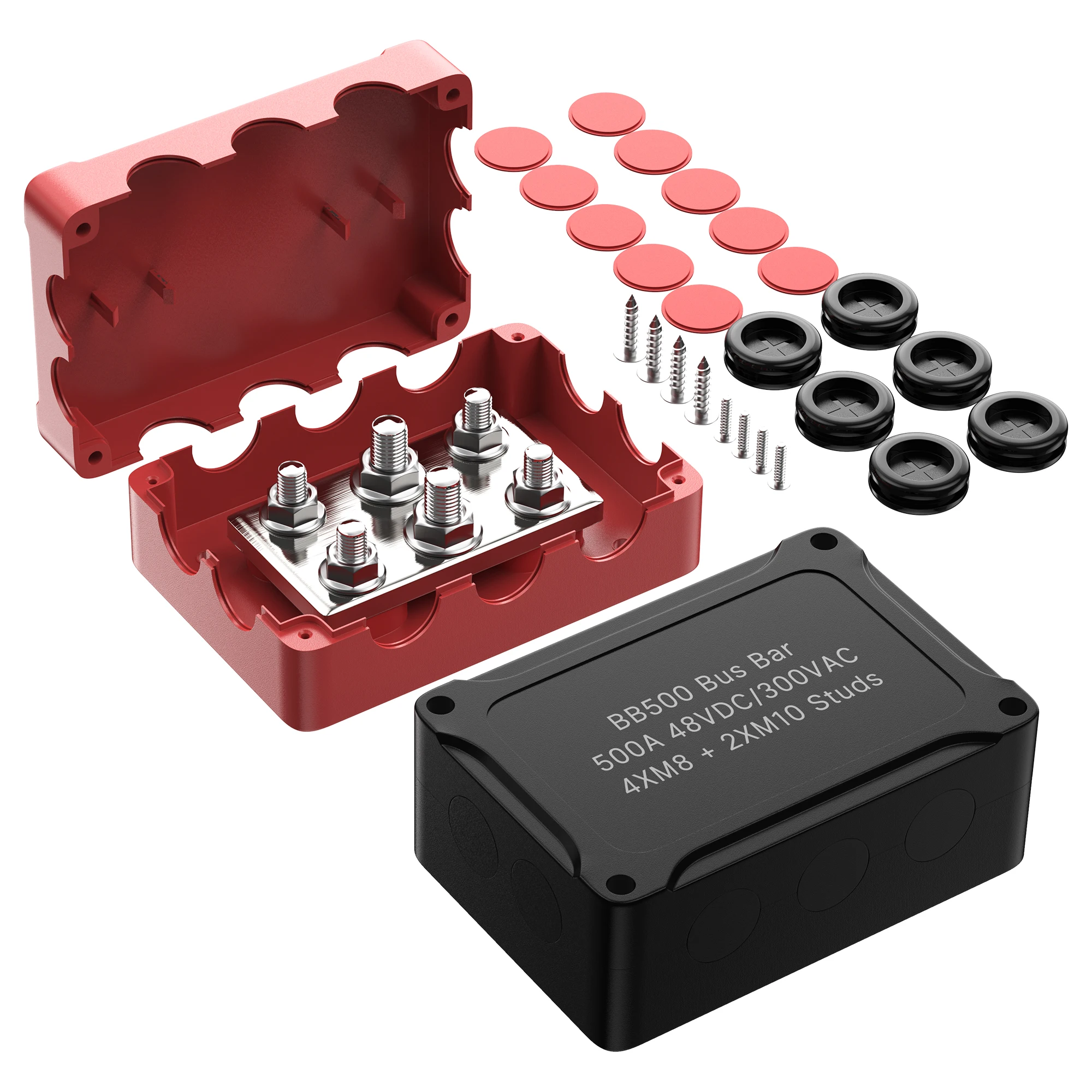 500A Pure Copper Busbar Terminal Block for Power Distribution